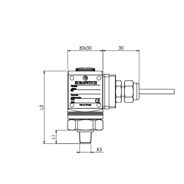 24C Pressure Switch with SPDT Contacts – PVL